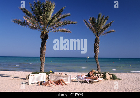 La Tunisie, l'île de Djerba, La Seguia Beach Photo Stock - Alamy
