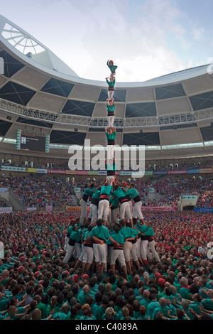 Spanien, Europa, Tarragone, Catalogne, stade, Castellers, festival ...