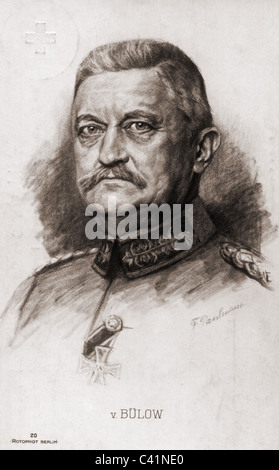 KARL VON BULOW commandant allemand Première Guerre mondiale 1846 - 1921 ...