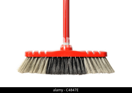 Balai, ramonage sur fond blanc Photo Stock - Alamy