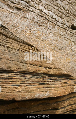 Une discordance géologique Photo Stock - Alamy
