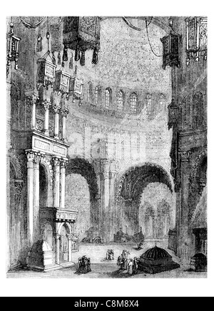 Tour Mauresque arc en fer à cheval islamique voussoirs arches dome ...