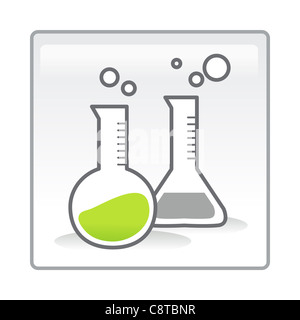 L'icône de bécher, Vector Illustration, Schéma de l'Éducation Photo ...
