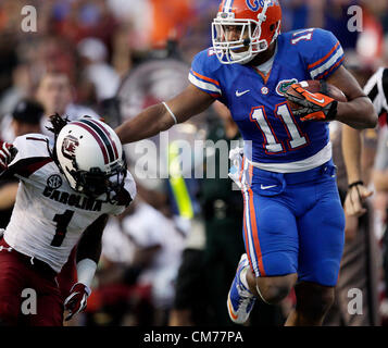 South Florida tight end Ben Busbee # 82 célèbre après un jeu pendant la ...
