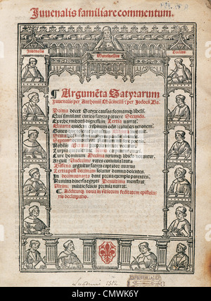 Portrait de Juvenal, Decimus Iunius Iuvenalis (c1/2ème AD), poète ...