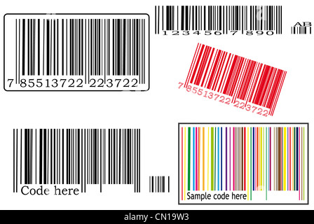 Codes à barres codes-barres codes-barres code barre Photo Stock - Alamy