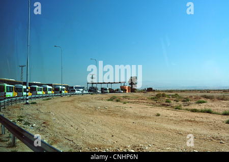 Pont Allenby, aka pont Roi Hussein, passage de la frontière entre ...