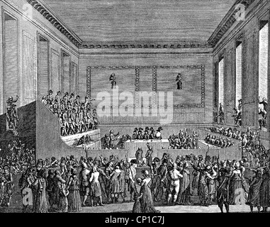 Révolution française (1789-1799). L'Assemblée nationale les 4 et 5 août ...
