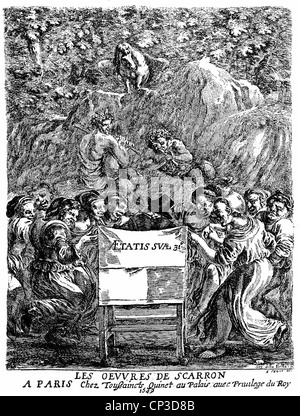 Paul Scarron (1610-1660) écrivain, poète, dramaturge et romancier ...