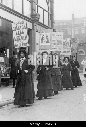 Les suffragettes britanniques. 1910 Photo Stock - Alamy