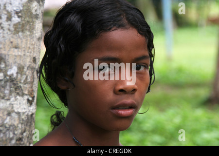 Les enfants des Indiens autochtones Embera tribu, Village, Panama Photo ...