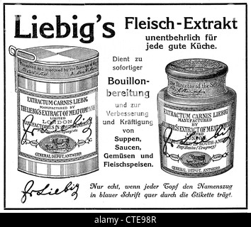 L'extrait de viande Liebig' - 'Publicité Photo Stock - Alamy