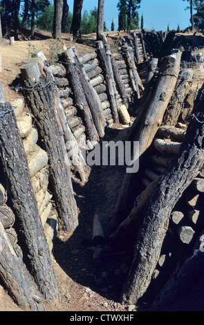 La guerre des tranchées pendant la Première Guerre mondiale Photo Stock ...
