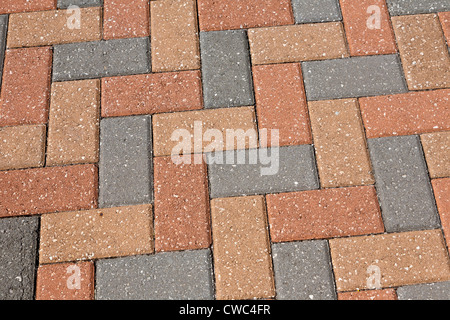 Pavage en brique en chevrons Photo Stock - Alamy