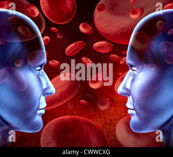 Les cellules du sang humain : les globules rouges et les cellules de ...