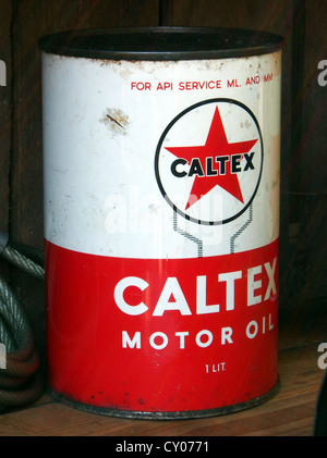 Caltex Motor Oil Photo Stock - Alamy