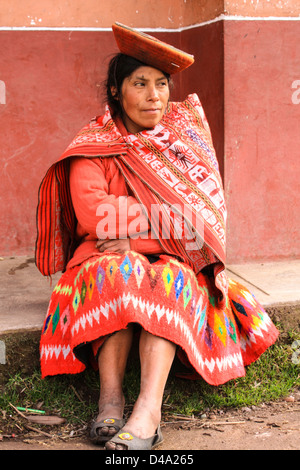 Les femme péruvienne en costume traditionnel, Cusco, Pérou, Amérique du ...