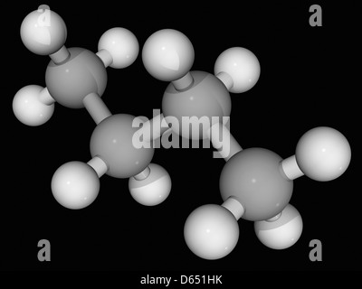 Le modèle moléculaire de butane Photo Stock - Alamy