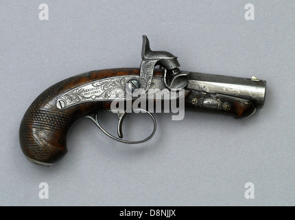 Pistolet Derringer John Wilkes Booth utilisée pour assassiner Abraham ...