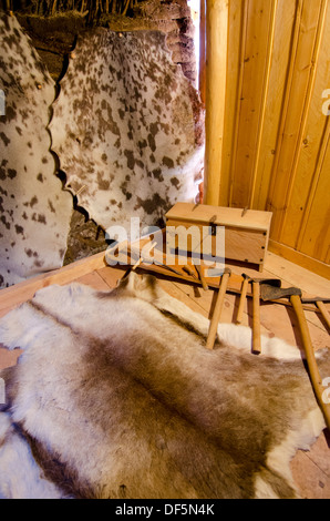 Le Groenland, Qassiarsuk, Tunulliarfik. Intérieur du 10e siècle ...