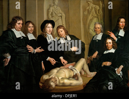 La leçon d'Anatomie du dr Frederik Ruysch 1683 Jan van Neck Néerlandais ...