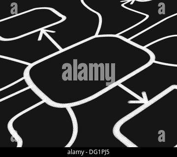 Schéma montrant le plan vierge Schéma Diagramme du processus Photo ...