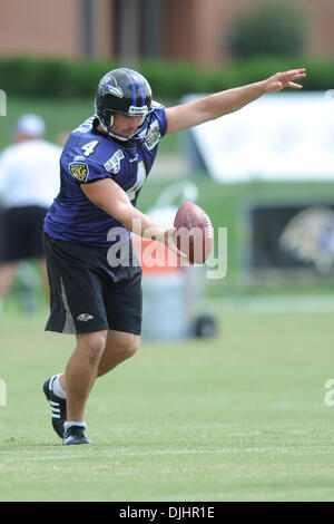 02 Août 2010 : Baltimore Ravens receveur Mark Clayton (89) en action ...