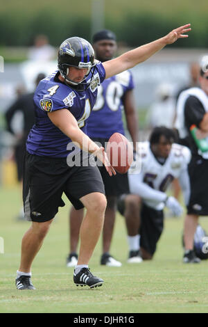 02 Août 2010 : Baltimore Ravens receveur Mark Clayton (89) en action ...