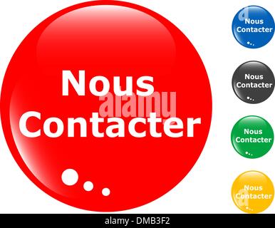 Contactez-nous icônes. Jeu d'icônes Web, signe et symboles du support ...