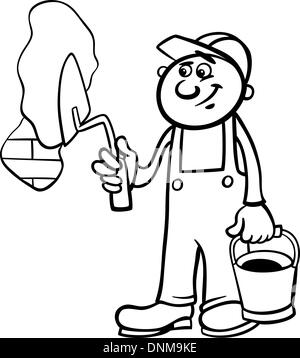 Page de coloriage de mur en brique noire et blanche avec arrière-plan ...