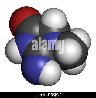 Molécule de créatinine. Produit de décomposition de créatine. La ...