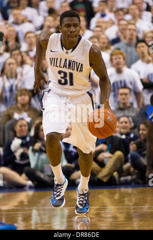 20 janvier 2014 : Villanova Wildcats guard Tony Chennault (5) en action ...