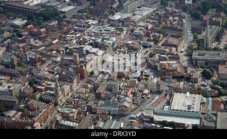 Vue aérienne du centre-ville de Worcester Photo Stock - Alamy