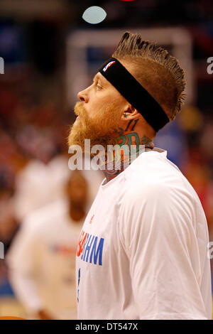05 février 2014 : Chris Andersen n°11 du Heat de Miami en action lors ...