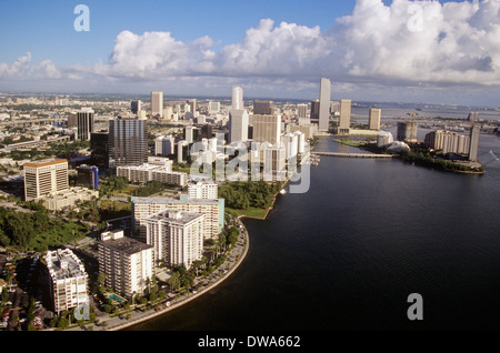 Vue aérienne du centre-ville de Miami, Floride, USA Photo Stock - Alamy