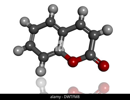 Molécule de la coumarine Photo Stock - Alamy