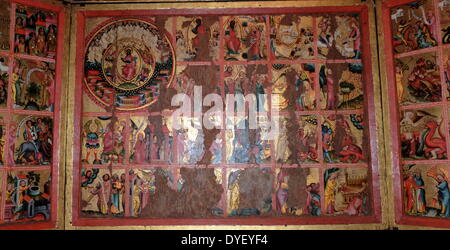 Triptyque avec des scènes de l'Apocalypse. Circa 1380. Faite par Maître ...