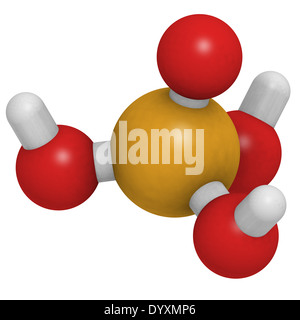 L'acide phosphorique (H3PO4), molécule de structure chimique. Utilisés ...