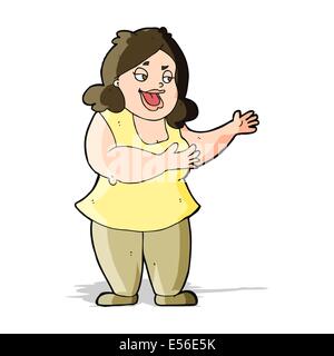 Grosse femme cartoon Image Vectorielle Stock - Alamy