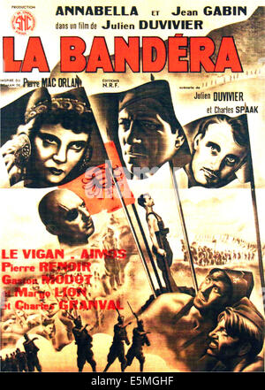 LA BANDERA, (aka échapper à hier), de gauche, Jean Gabin, Annabella, Robert Le Vigan, 1935 Photo ...