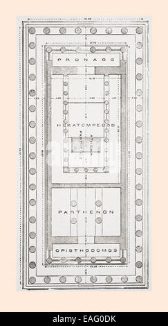 Plan de l'acropole d'Athènes classique. Dessin par Erin Babnik Photo ...