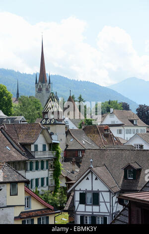 La Suisse, dans le Canton de Zug, Zoug, vieille ville Photo Stock - Alamy