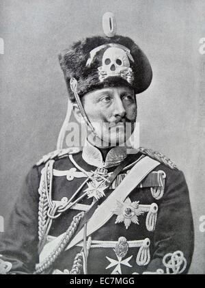 L'empereur Guillaume II (1859-1941) dernier empereur allemand et Kin g ...