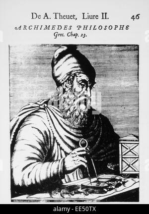 Archimède (287 av. J.-c - 212 av. J.-c), mathématicien grec, inventeur ...