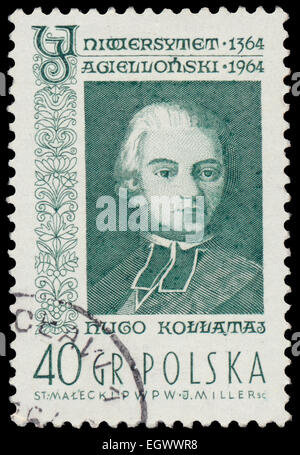 POLOGNE - VERS 1964: Un timbre imprimé en Pologne montre le chat ...