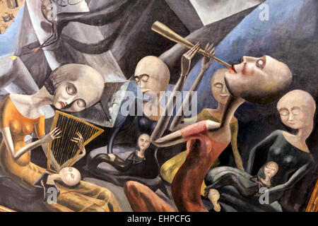 Détail d'un mundo peinture de Angeles Santos. Musée Reina Sofía est le ...