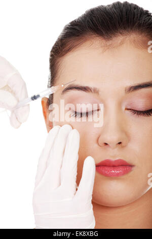 Injection de Botox Cosmétique dans la beauté Visage Photo Stock - Alamy