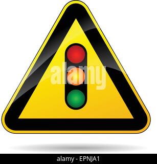 Avertissement signalisation routière régulation des feux de circulation ...