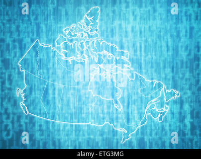 Canada, divisions administratives, carte politique. Les dix provinces ...