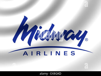 Midway Airlines icône logo emblème signe symbole du drapeau Photo Stock ...